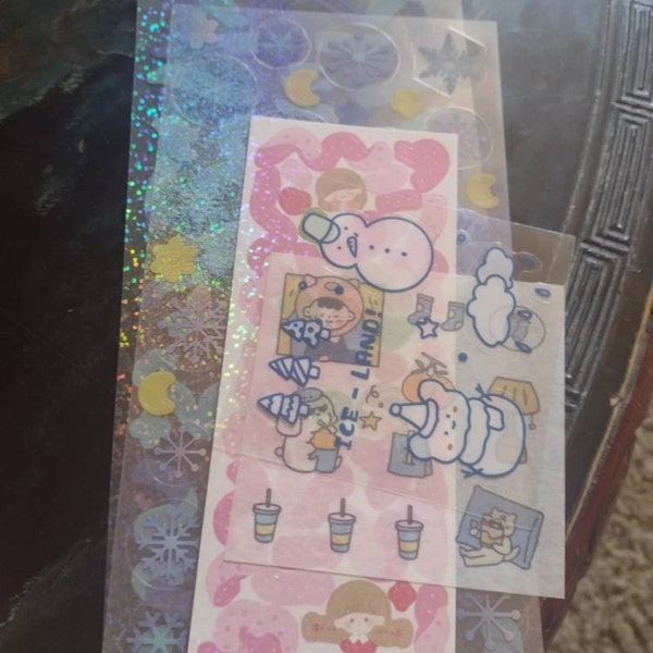 Polco Decorating Stickers Holographic Photo Cards Journals Penpal ...