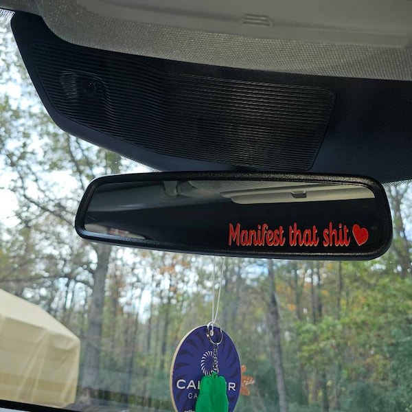 Tiny Decal - Rearview Side Visor Mirror Sticker Decal - Funny Decal ...