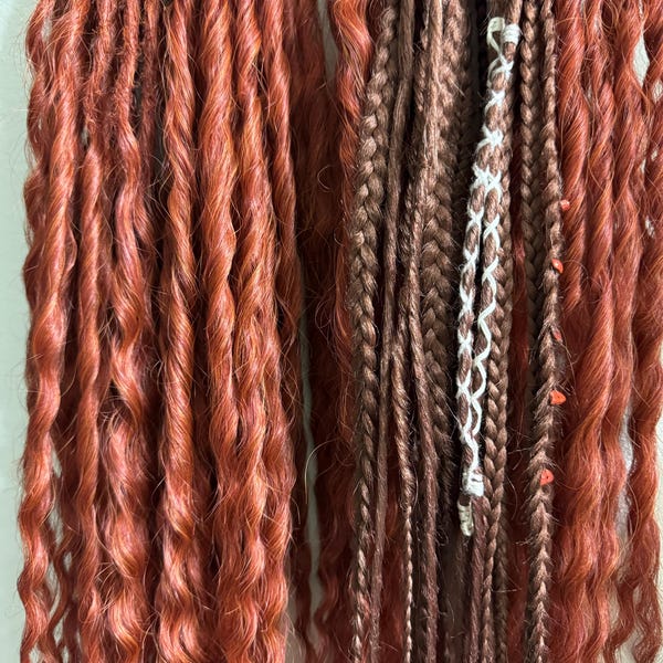 Claw Clip Ponytails Curly Dreads Black Synthetic Crochet Dreads ...