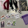 Manacled Dark Green Velvet Bookmark: Silver Snake and Origami Crane ...