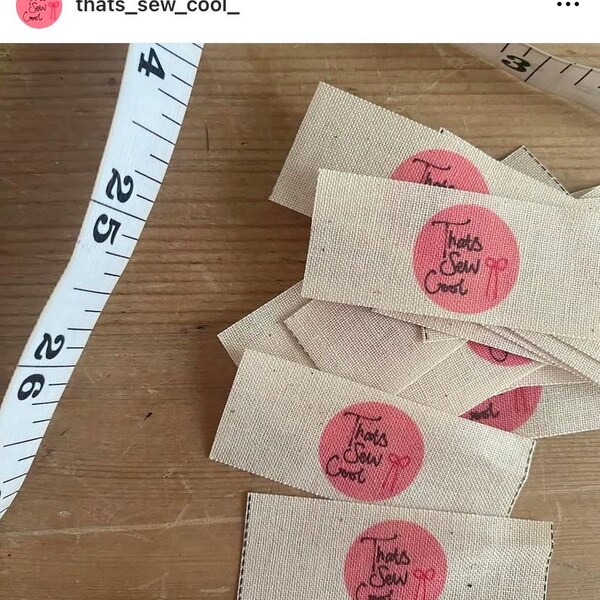 Fold Over Labels - Custom Clothing Labels for Handmade Items on Organic ...