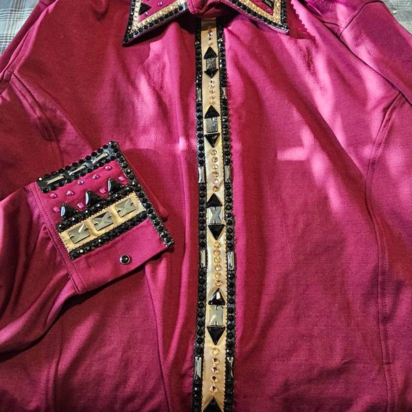 NEW Western Competition Horse Riding Show Wear Shirt Blouse Jacket ...