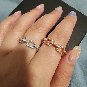 5 Row Diamond CZ Pave Ring Diamond Ring Cubic Zirconia - Etsy UK