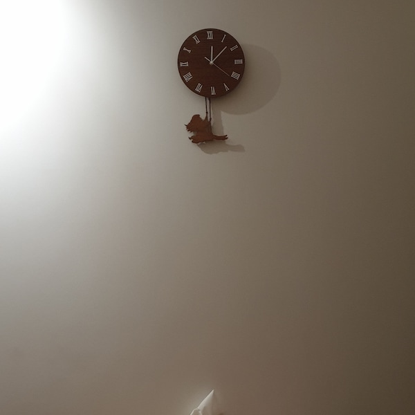 Girl Swinging on Wooden Circle - Pendulum Wall Clock - Etsy