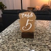 Back Painted Acrylic Wedding Table Number Sign - Etsy
