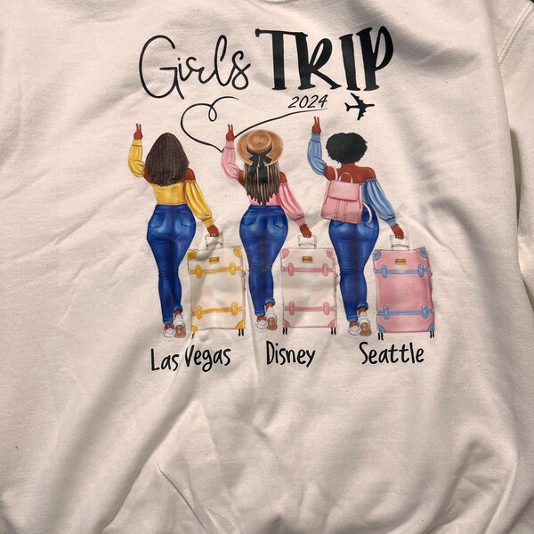 Personallized Girls Trip Black Girls Trip T-shirt, for Girls Trip Shirt ...