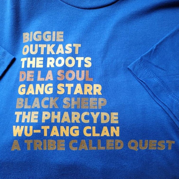 Hip Hop T Shirt | 90s Rap Tribute T-shirt Music Lover Gift 90s Hip Hop ...