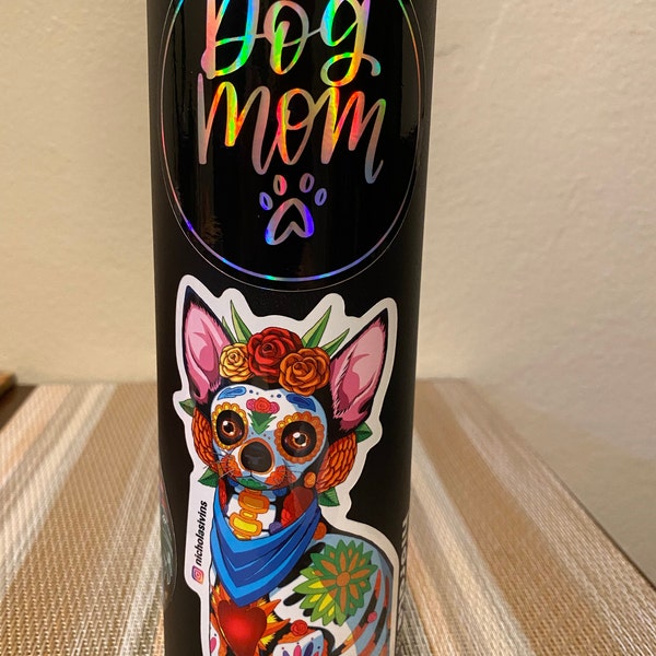 Day of the Dead Dog Chihuahua Sticker - "espectra" - Etsy