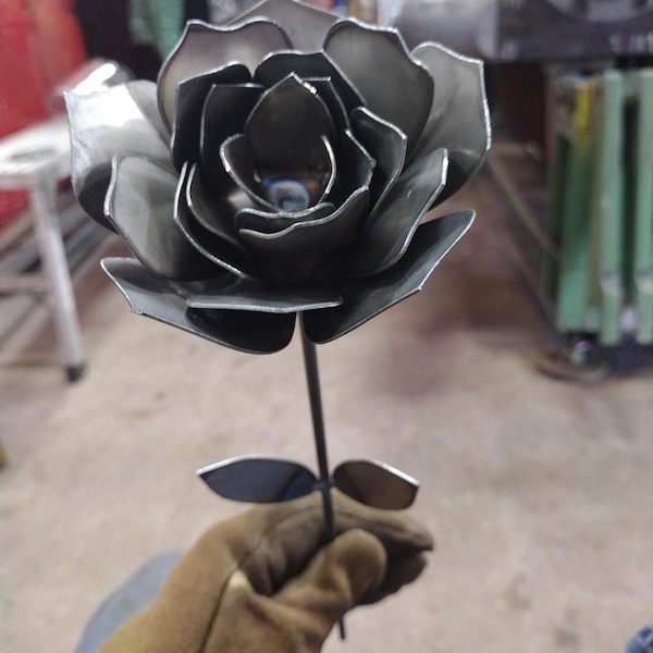 DIY Metal Rose // Metal Rose Kit // DIY Welding Kit // Stem Included ...