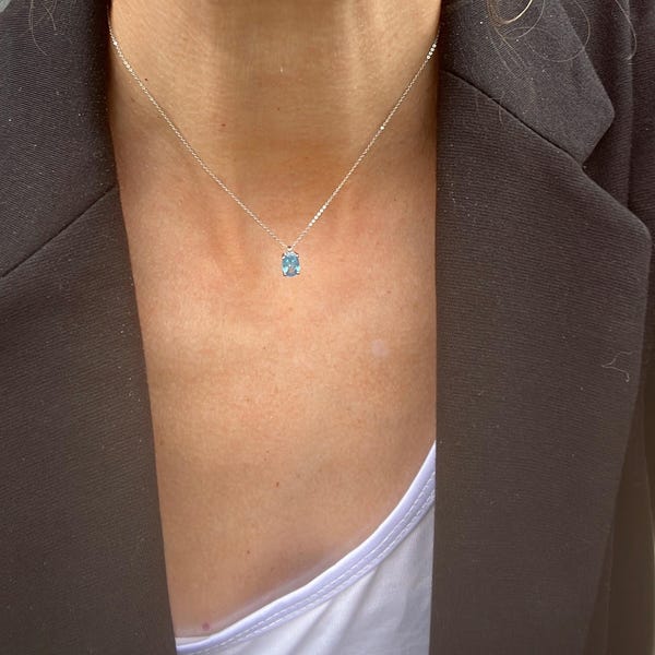 Real Diamond 14K Solid Gold Rectangle Pink Tourmailine Necklace ...
