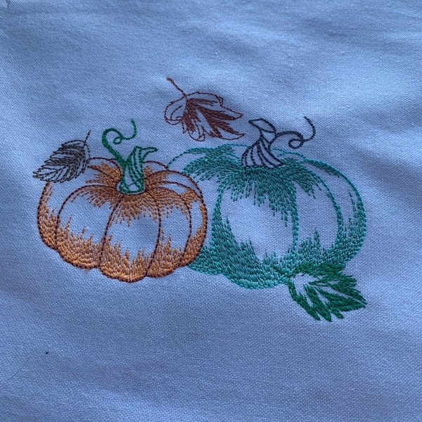 Fall Pumpkins Machine Embroidery Design 5 SIZES, Thanksgiving Pumpkins ...