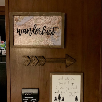 3D Wanderlust Travel Map Sign Gallery Wall Decor Adventure - Etsy