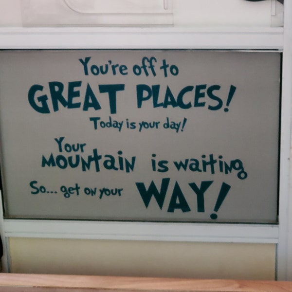 Dr. Seuss - You're off to Great Places - Vinyl Wall Decal - Etsy