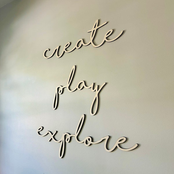 Create Play Explore Cutout Set: Playroom Wall Decor - Etsy