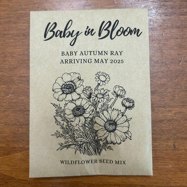 In Loving Memory Forget-me-not Seed Packet, Memorial Favor, Funeral ...