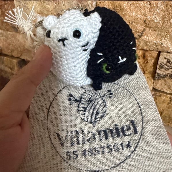 Crochet Yin and Yang Cats LOW SEW Amigurumi Pattern - ENG - Etsy