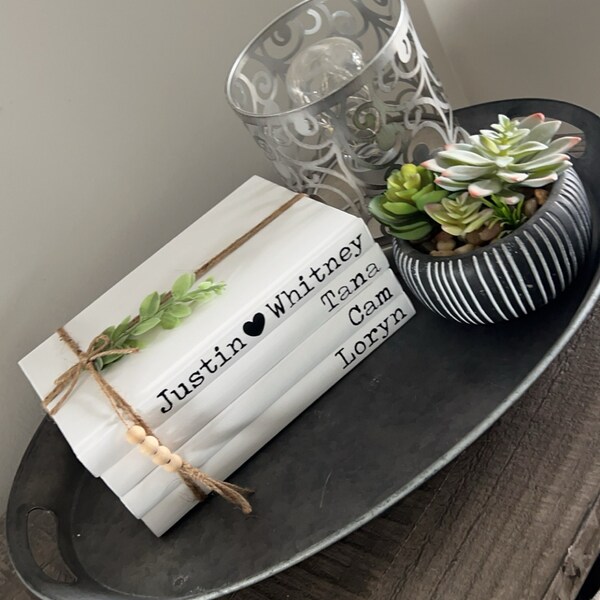 Custom Hardback Book Stacks | Family Book Stacks | Quote Book Stacks ...