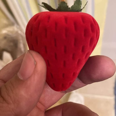 Strawberry Ring Box Gift Box Jewelry Box Proposal Box Ring Box Earring ...