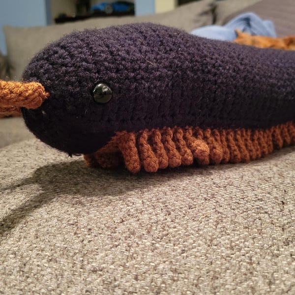 Crochet Pattern: Millipede, Amigurumi Millipede, Millipede Stuffed Toy ...