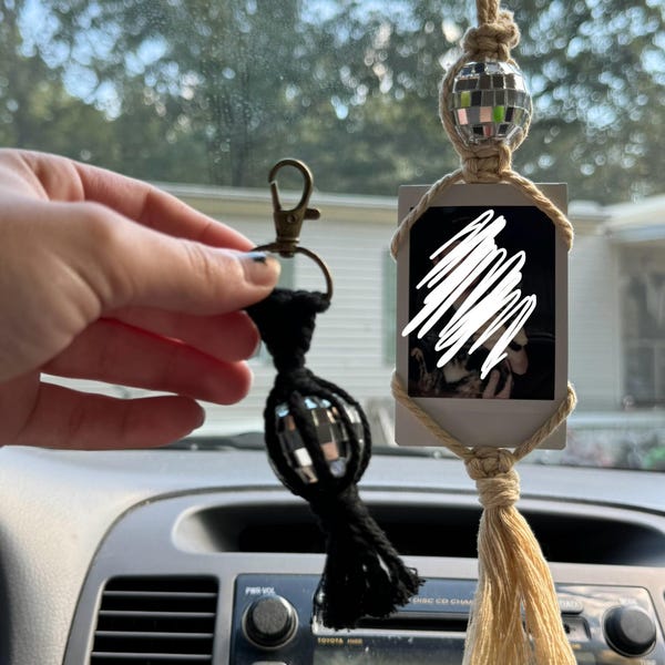 Mini Photo Frame | Polaroid Hanging Car Charm - Etsy