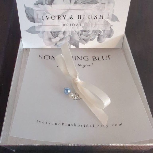 Something Blue Charm Gift for Bride Blue Charm for Wedding Bridal ...