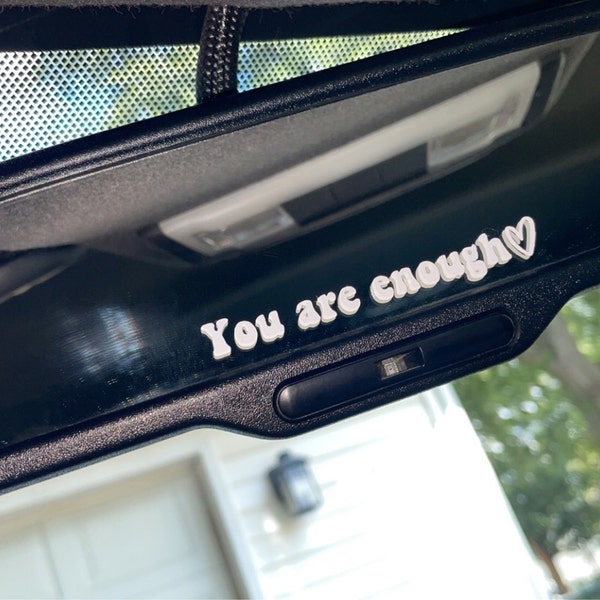 Car Mirror Decal, You Look Good Car Mirror Sticker, Rear View Mirror ...