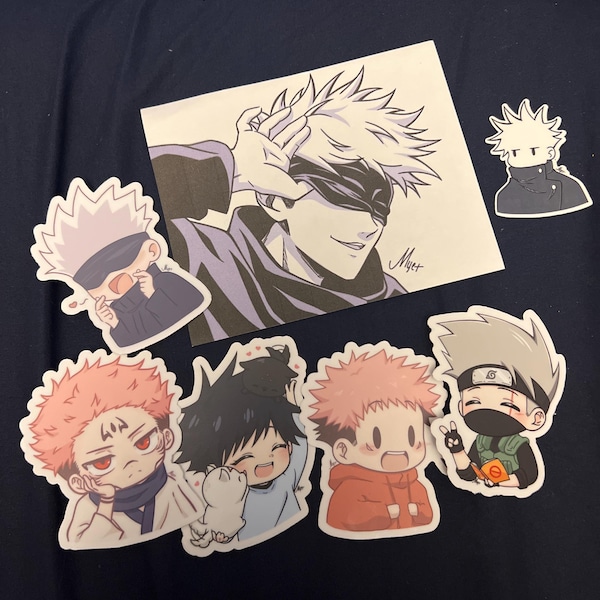 Cute Chibi S.ukuna Vinyl Sticker | Waterproof, Fadeproof, Scratch ...