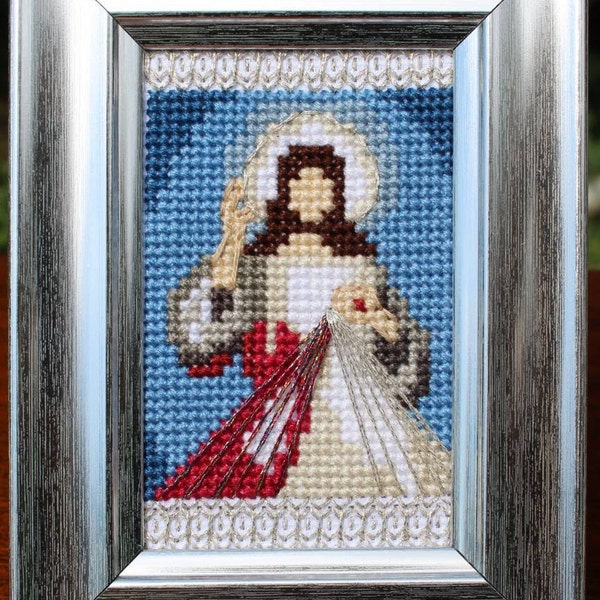 Divine Mercy, Mini Cross Stitch Pattern - Etsy