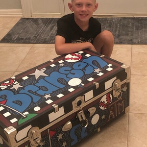 Handpainted Custom Camp Trunk - Etsy