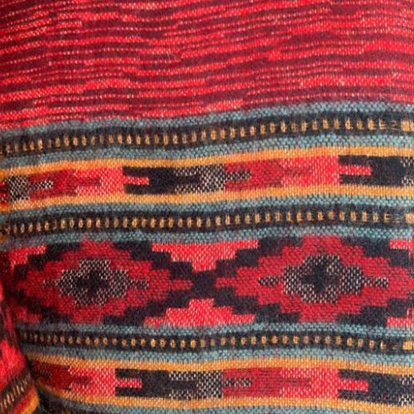 Himalaya Yak Wool Blanket Shawl - Modern Tribal Design - Handmade in ...