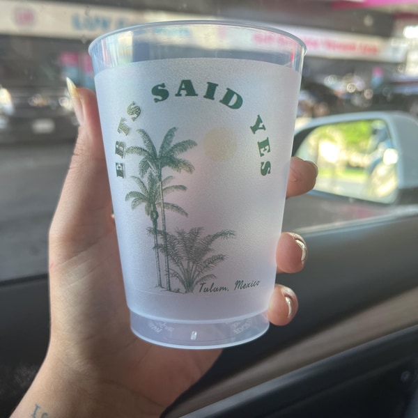 Personalized Red Party Cup, Plastic Double Walled Cup, Party Favors ...