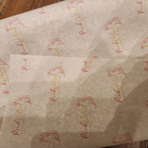 Custom Tissue Paper Custom Logo Wrapping Custom Logo Paper - Etsy