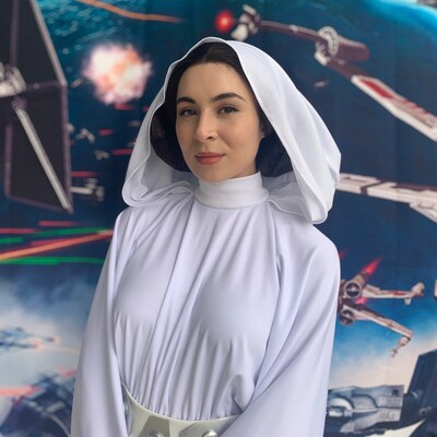 Dark Side Princess Leia Organa Cosplay Crossover Costume Black Gown ...