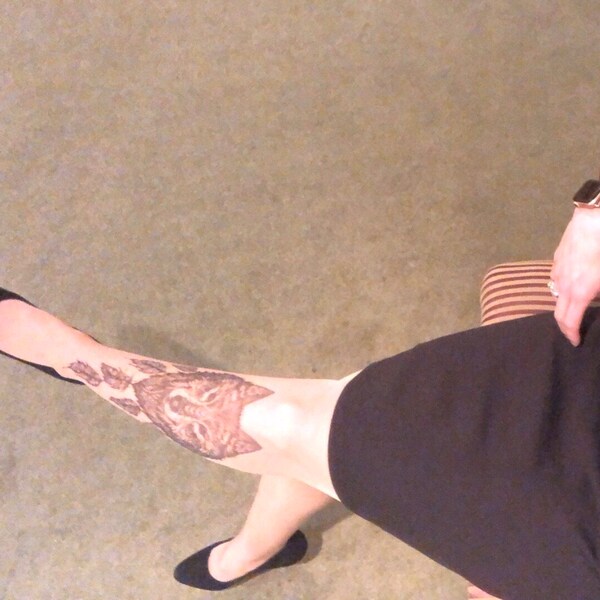 Tattoo Tights/pantyhose With Roaring Tiger, Sizes S-XL - Etsy