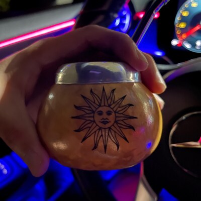 Personalized Mate algarrobo Yerba Mate Cup Bombilla Bamboo Straw Wood ...