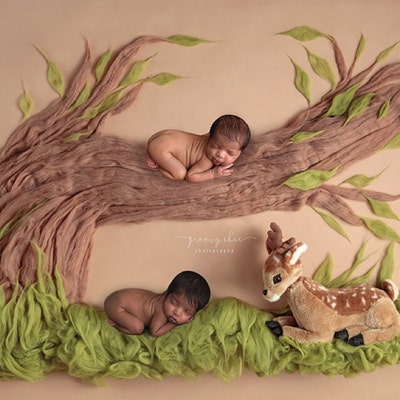 Digital Backdrop Background Newborn Baby Girl or Boy Tree - Etsy