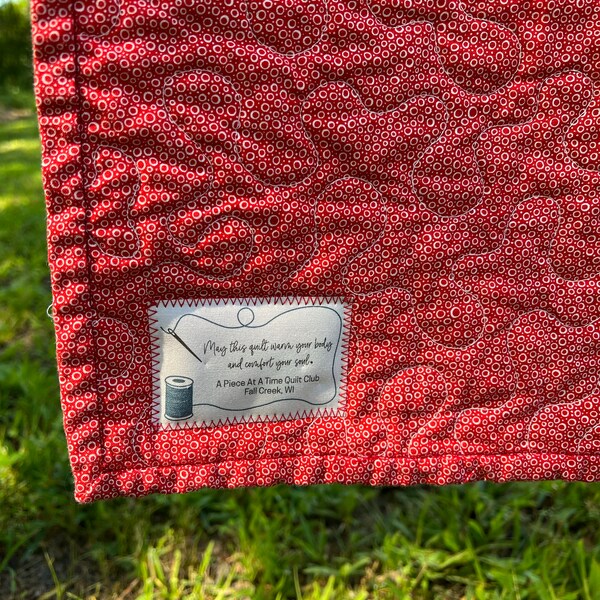 Set of 12 Sewing Labels, Iron on or Sew on Quilt Tags, Personalized ...