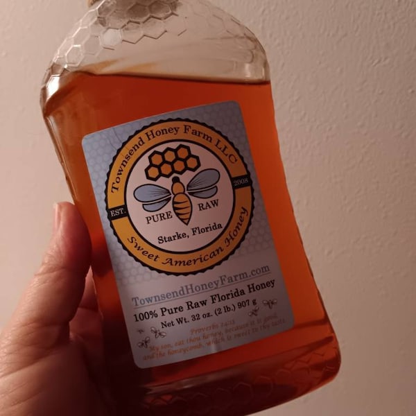 4 Lb 64 Oz FL Spring Wildflower Honey, Pure Raw Honey, Real Natural ...