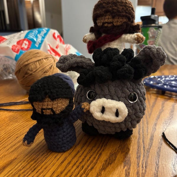 Crochet Pattern for a Jesus Keychain. (pattern in Spanish and ENGLISH ...