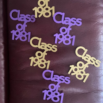 Class Reunion Confetti / Reunion Decor / High School Reunion Confetti ...