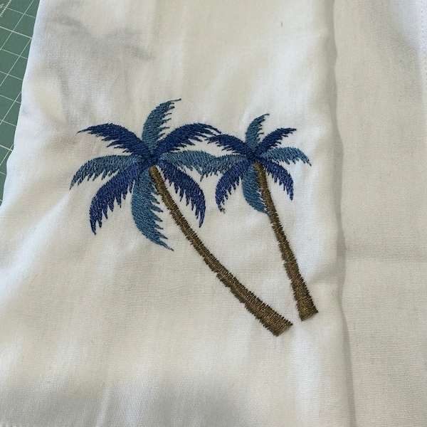 Palm Trees Embroidery Design, Mini Tropical Pattern (instant Download ...