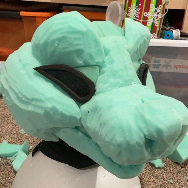 DIGITAL Manokit Foam Head Base Pattern/template for Fursuits - PDF ...