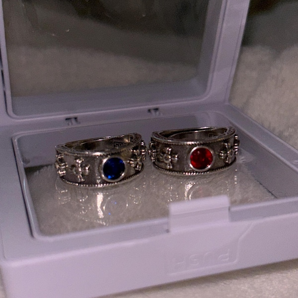 Howls Moving Castle Ring Set, Anime Ring, Couple Ring, Jewellery Ring ...