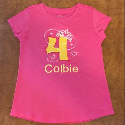 Princess Tiara Pearls 4 Applique Machine Embroidery Design Birthday ...