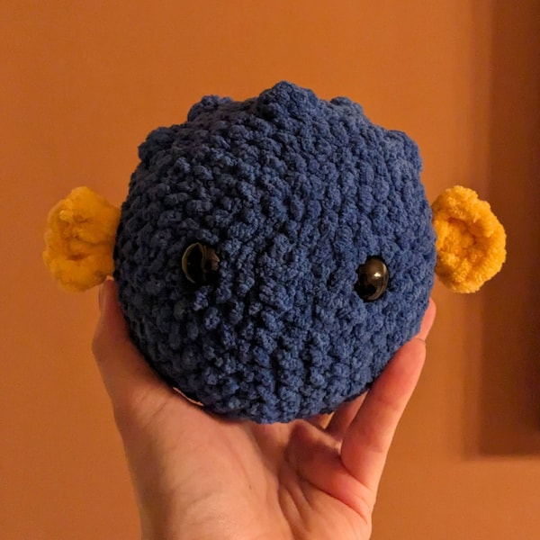 Fish Crochet PATTERN, No-sew Puffer Fish Amigurumi Plushie, Cute Sea ...