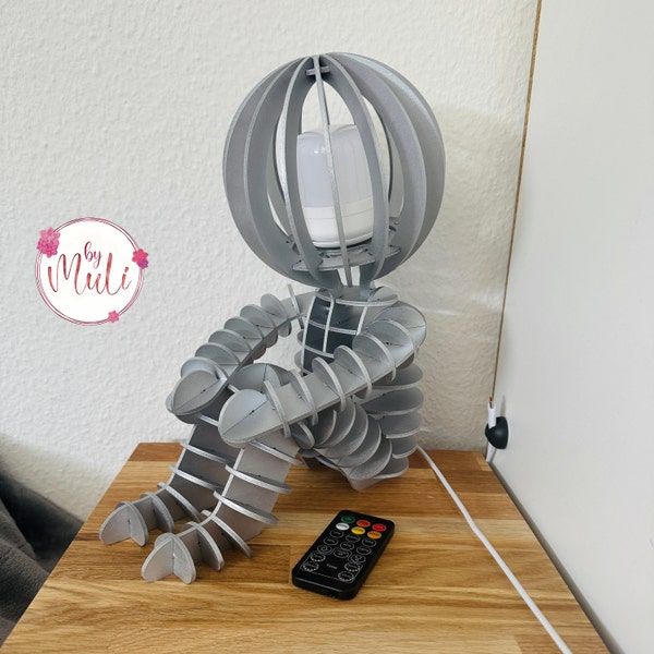 Sitting Human Figure Lamp Shade: Laser Cut Files DXF, SVG - Etsy