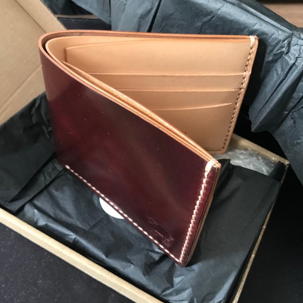 Shinki Hikaku Shell Cordovan Leather Wallet, Shell Cordovan Leather ...
