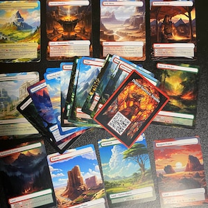 Balefire Dragon Proxy Clear Frame Custom Art Game Card for Commander ...