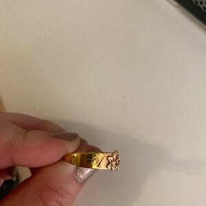 Personalized Birth Flower Ring, Birthday Gifts for Her, Birth Month ...