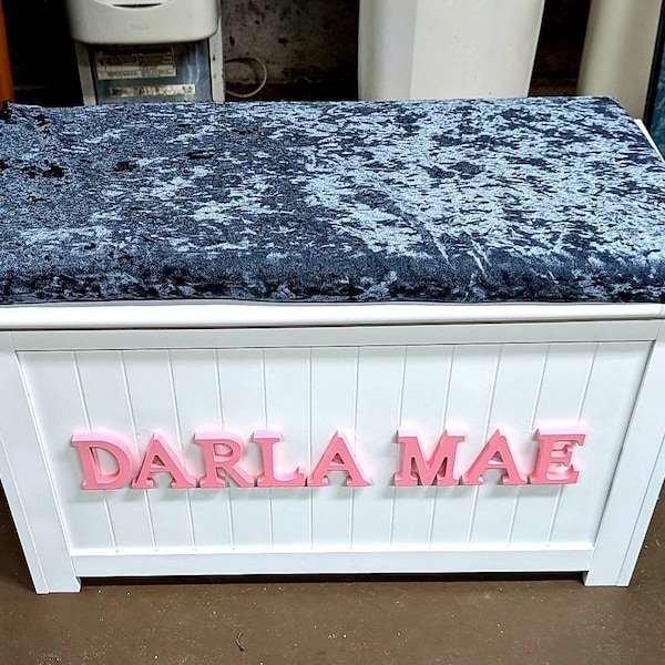 Girls Personalised Toy Box - Etsy